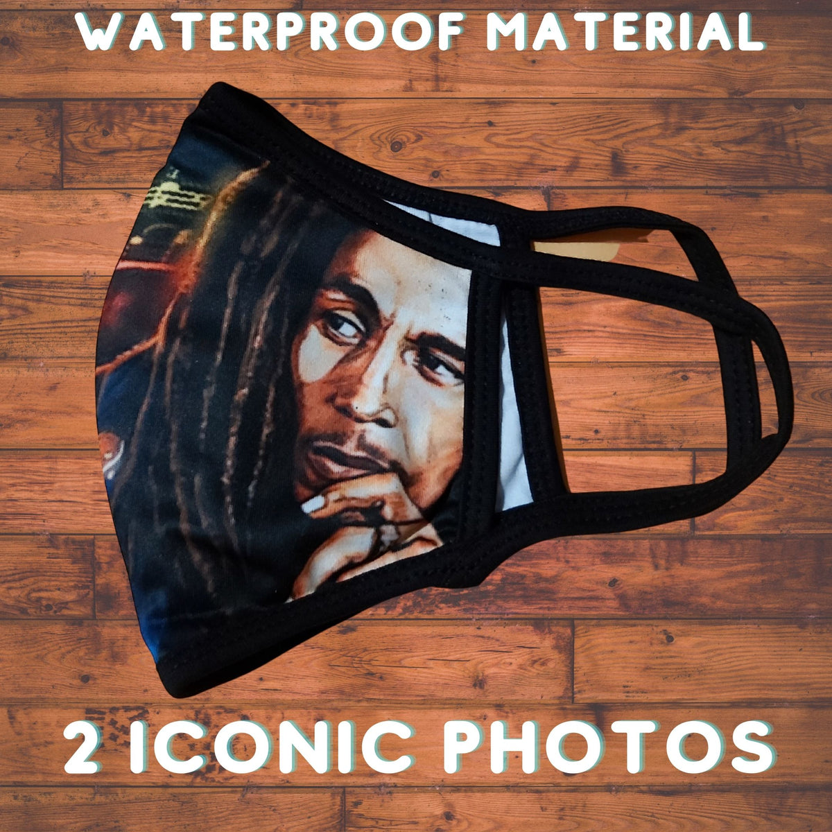 Bob Marley 3D Graphic Print On Waterproof Fabric Face Mask/Souvenir ...