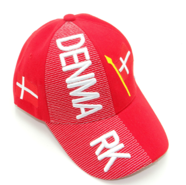 Denmark Flag Knitted Scarf & Snapback Cap World Cup Celebration Gear ...