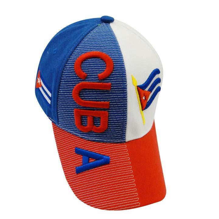 Haitian Cuban Dominican Republic Flag Embroidered Caps/Caribbean Pride ...