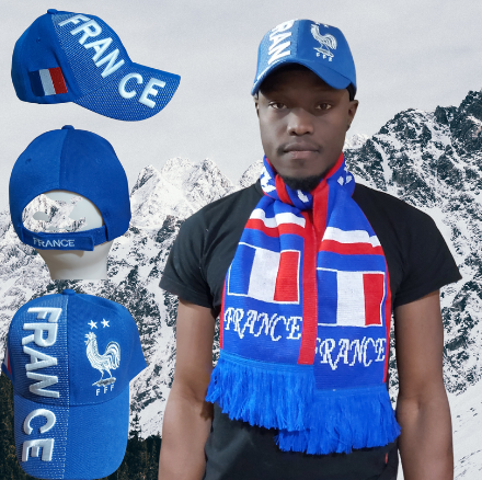 France Knitted Scarf & Toque World Cup Soccer 2022 Winter Gear ...