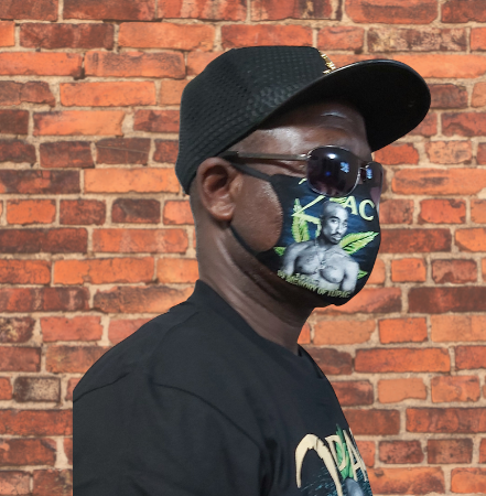 2Pac face mask/3 Layers with adjustable ear loop/Washable and reusable ...